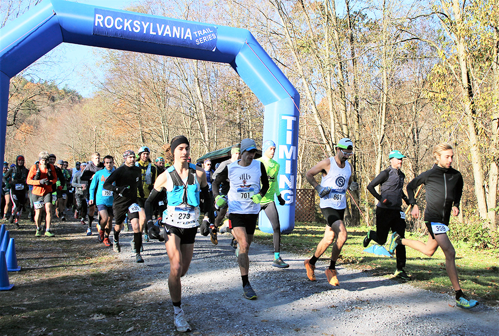 Several hundred trail racers participate in trail race at Hyner View ...